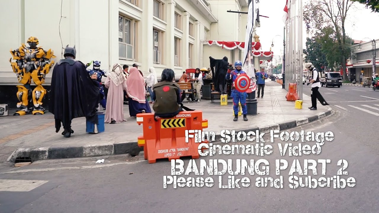Free Footage Kota Bandung, Asia Afrika, Gedung Merdeka, Jalan Braga ...