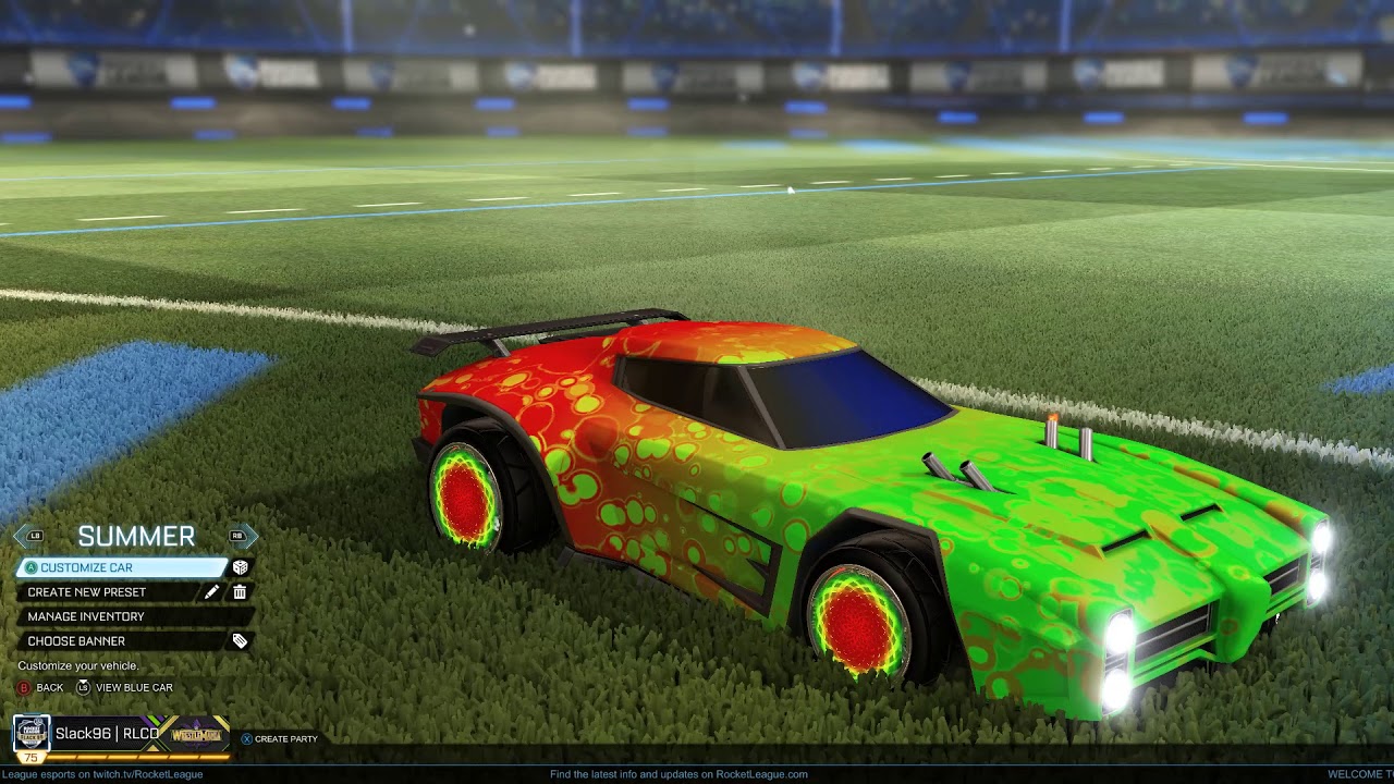 Rocket League | My Summer Preset Orange Side (Dominus Design) - YouTube