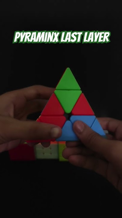 Pyraminx last layer solve ! how to make pyramid cube #howtomake #shortwatchtime - YouTube