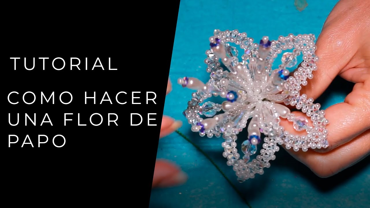 Tutorial - Como hacer una Flor de Papo de Tembleques - YouTube