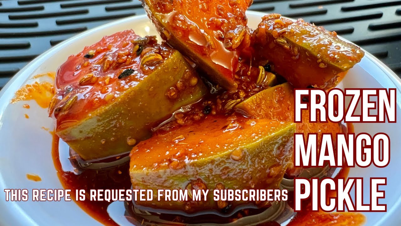 Frozen Mango Pickle | Keri Achar Recipe | Frozen Keri Ka Char | Khata ...