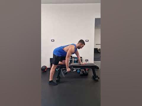 Rematore su panca con manubrio a braccio singolo - YouTube
