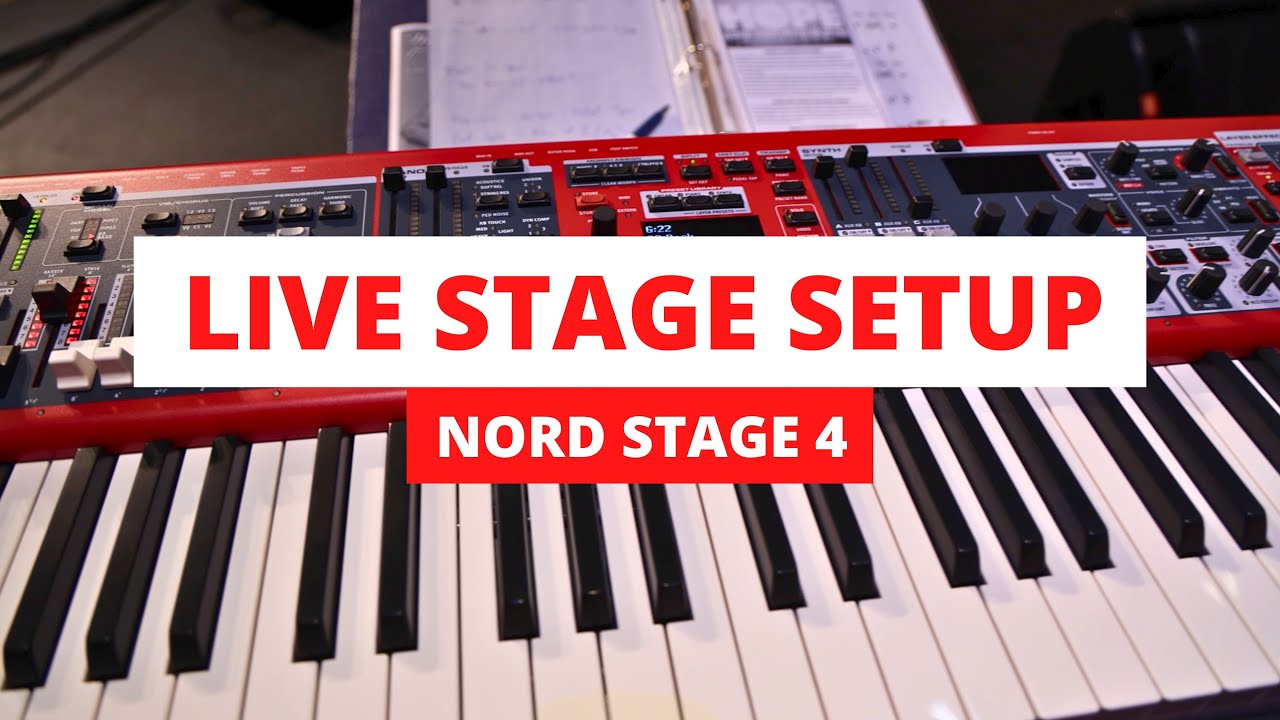 Nord Stage 4 on Stage - Live Setup Tour - YouTube
