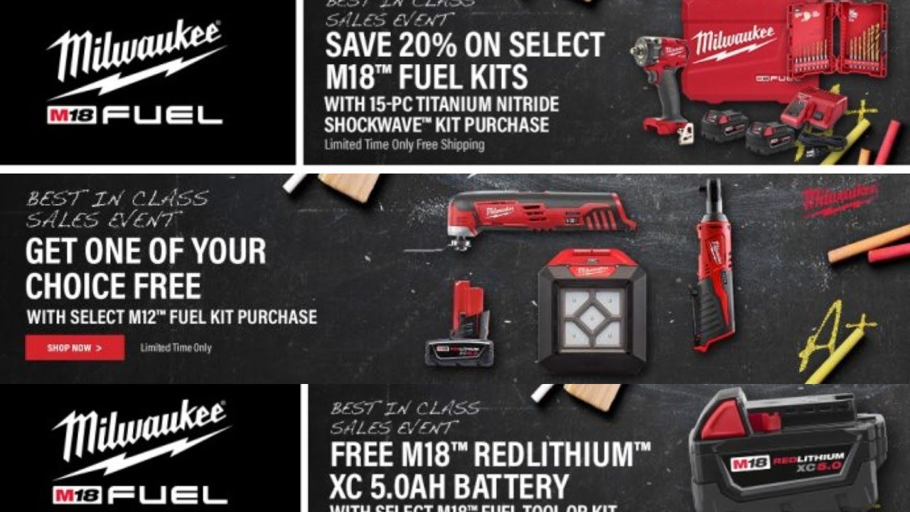 Get In On These Milwaukee Tool Deals Before They Are Gone! - YouTube