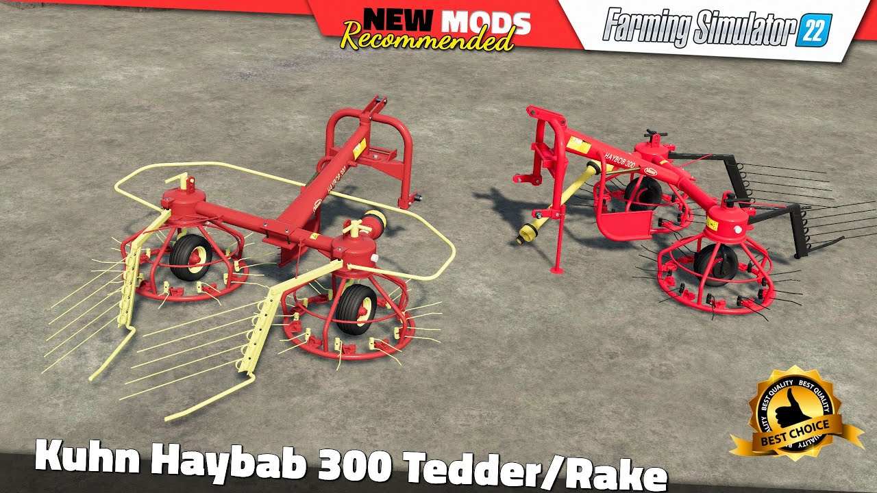 FS22 | Kuhn Haybab 300 Tedder/Rake - Farming Simulator 22 New Mods ...
