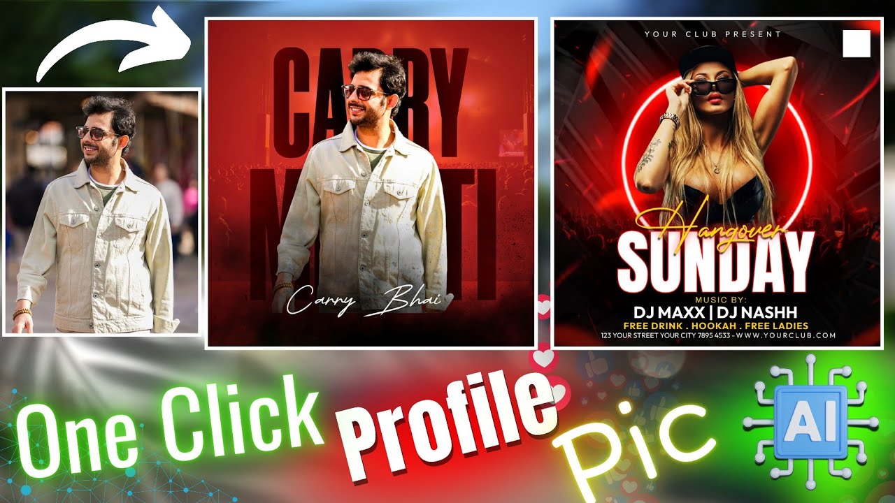 Make Professional Stylish Profile Picture With Smartphone | Trending ...