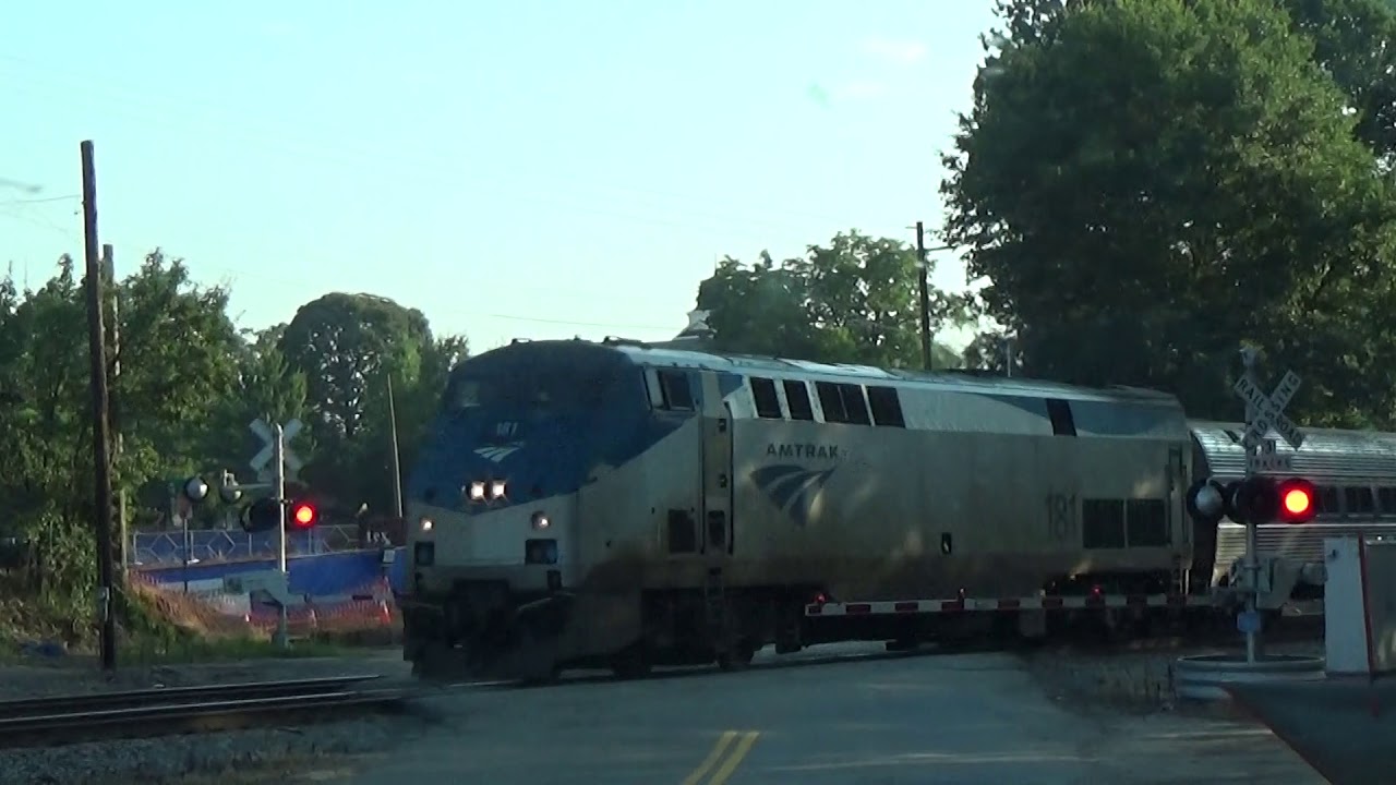 Amtrak Crescent #19 w/ solo engine Duluth GA - YouTube