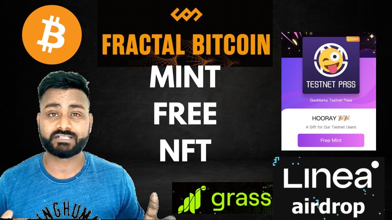 AIRDROP GRASS TOKEN / FRACTAL BITCOIN NFT PASS/ LINEA TOKEN - YouTube