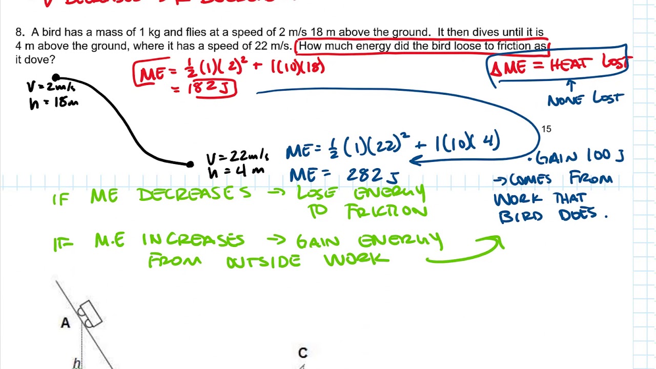 Physics 1 Work and Energy Review - YouTube