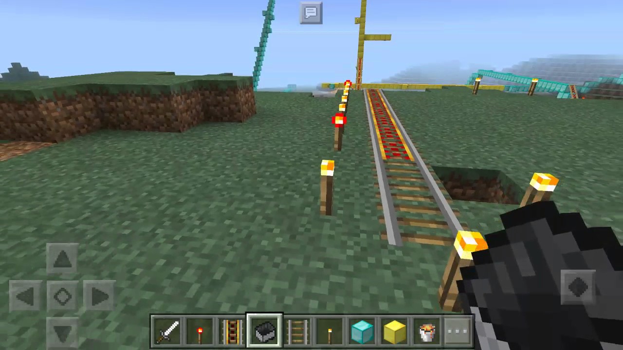 Minecraft vasút kipróbálása - YouTube