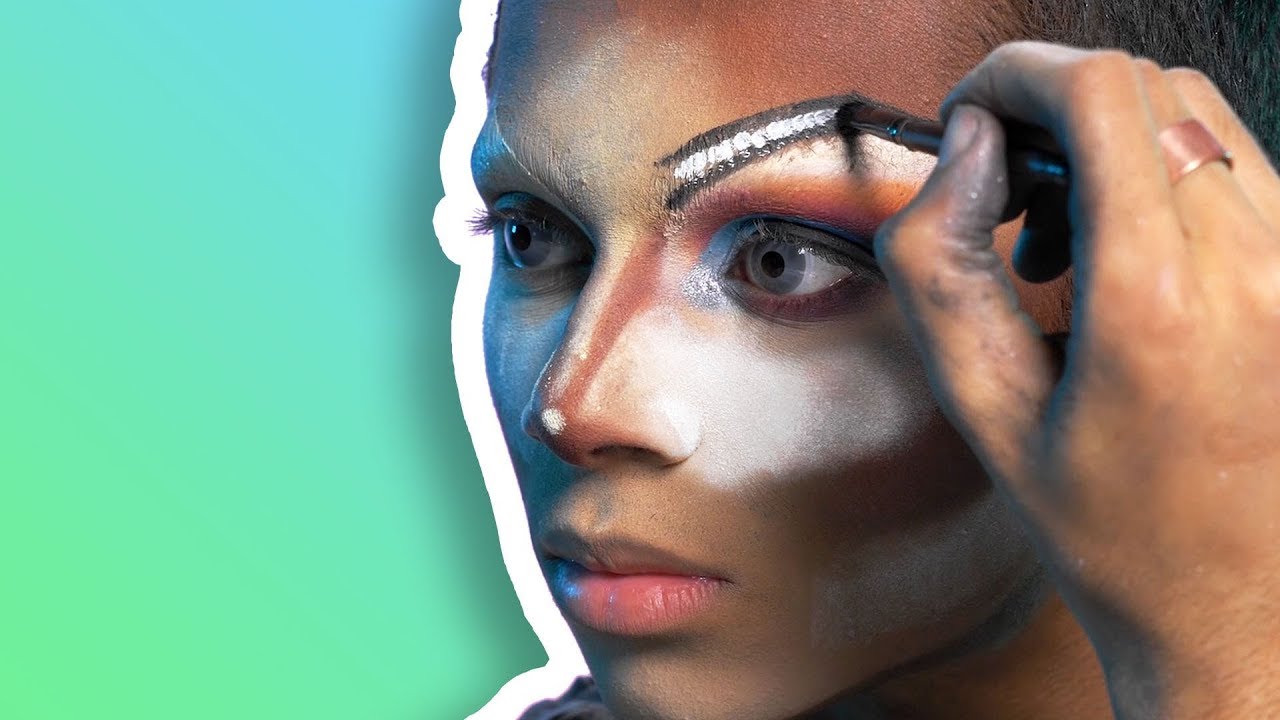 GLAMOROUS SILVER DRAG MAKEUP TUTORIAL | BOYS DO IT TOO - YouTube
