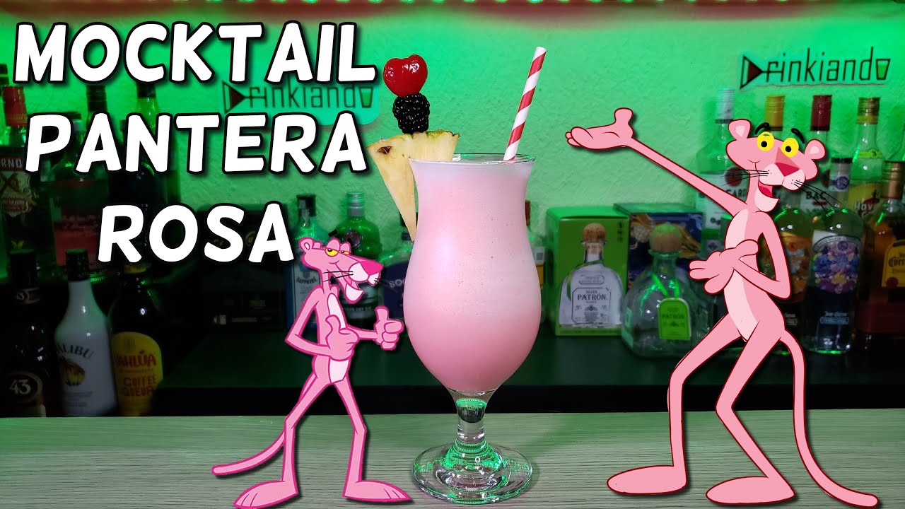 ¿Cómo preparar el coctel PANTERA ROSA SIN ALCOHOL? 🐾 | Versión MOCKTAIL ...