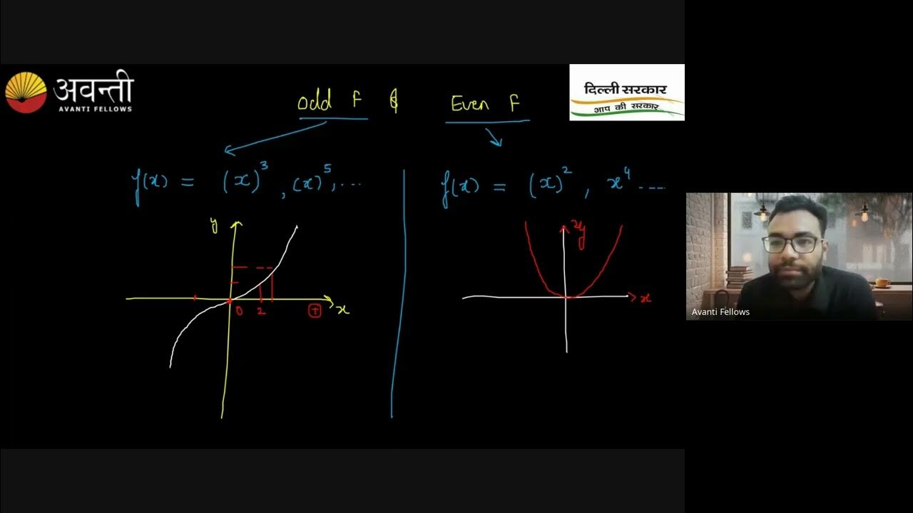 Function : L4 : ODD, EVEN Function | JEE Droppers Batch 2024 : Math | 11th October 2023 - YouTube