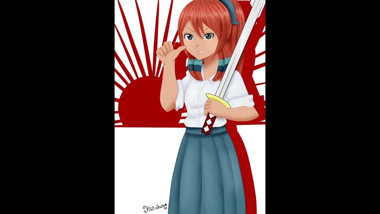 [Speedpaint] Midori Seto [Inazuma Eleven GO] - YouTube