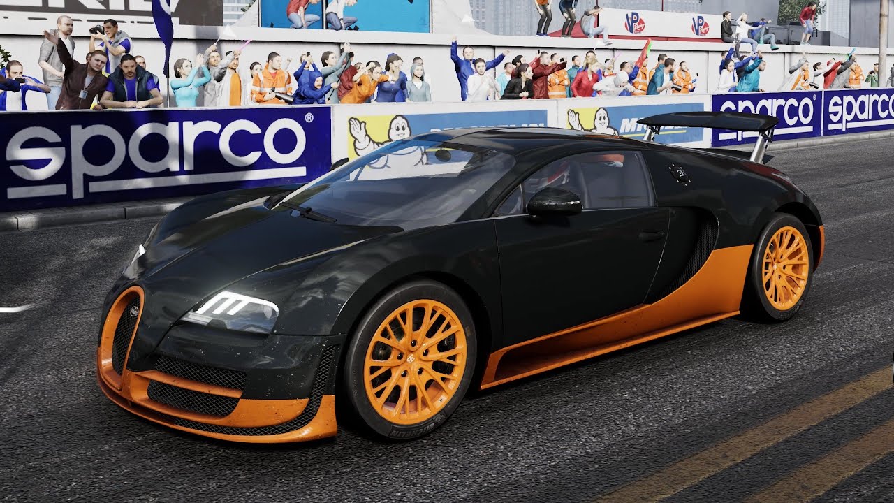 GRID 2019 - Bugatti Veyron 16.4 Super Sport - Car Show Crash Test . 4K ...
