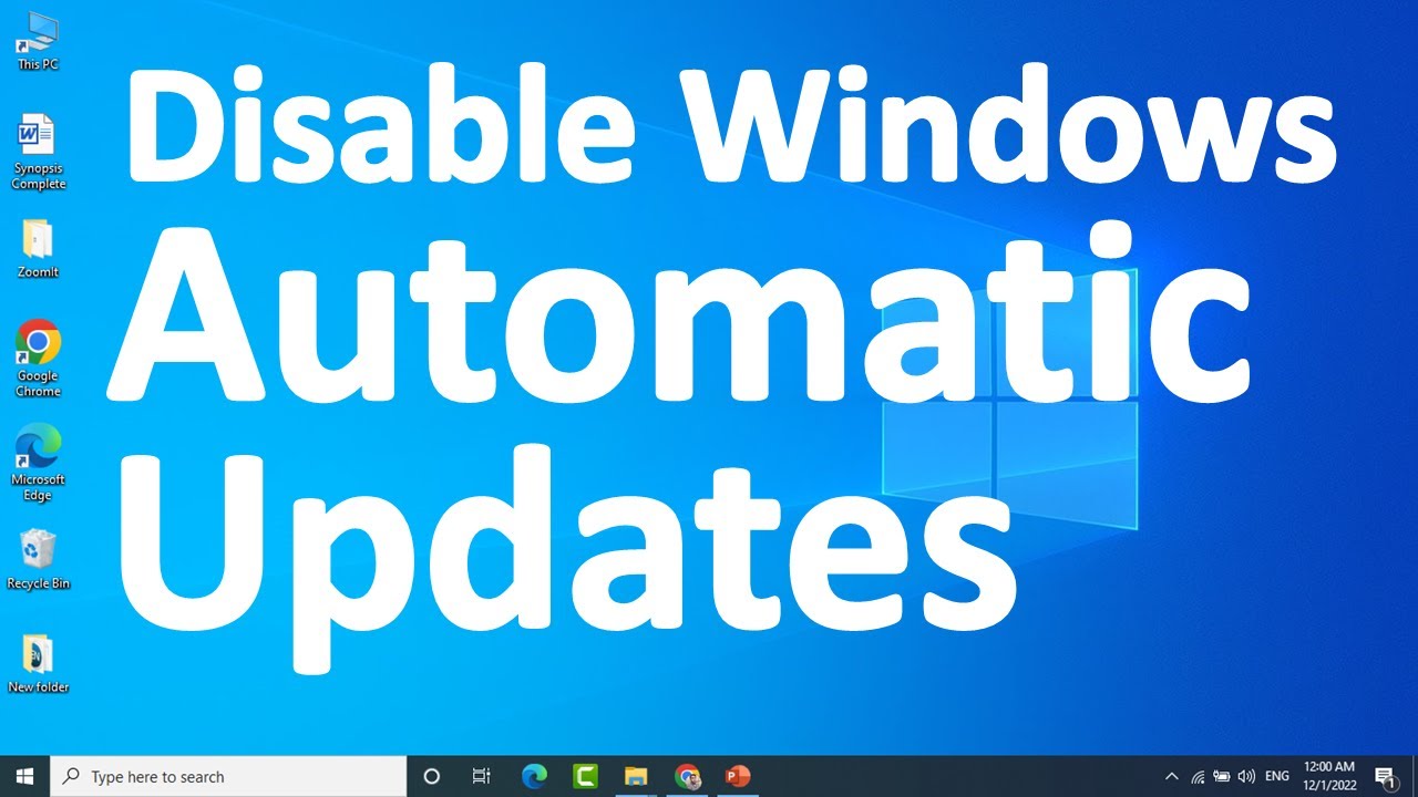 How to Disable Windows Automatic Updates on Windows 10 2022 || Turn off ...