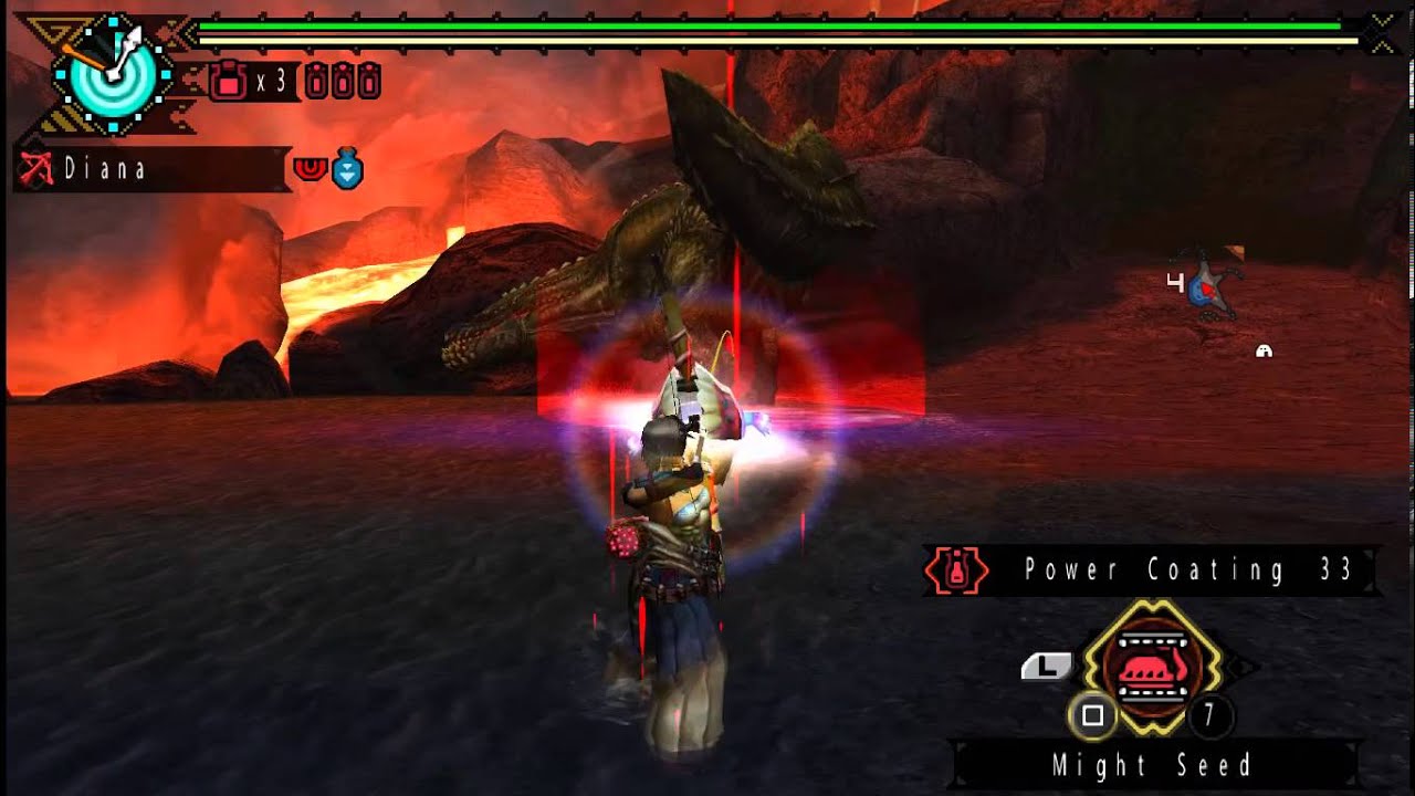 MHP3 HD Ver. - Battle at Volcano [Uragaan and Deviljho] [HR6] [Bow ...