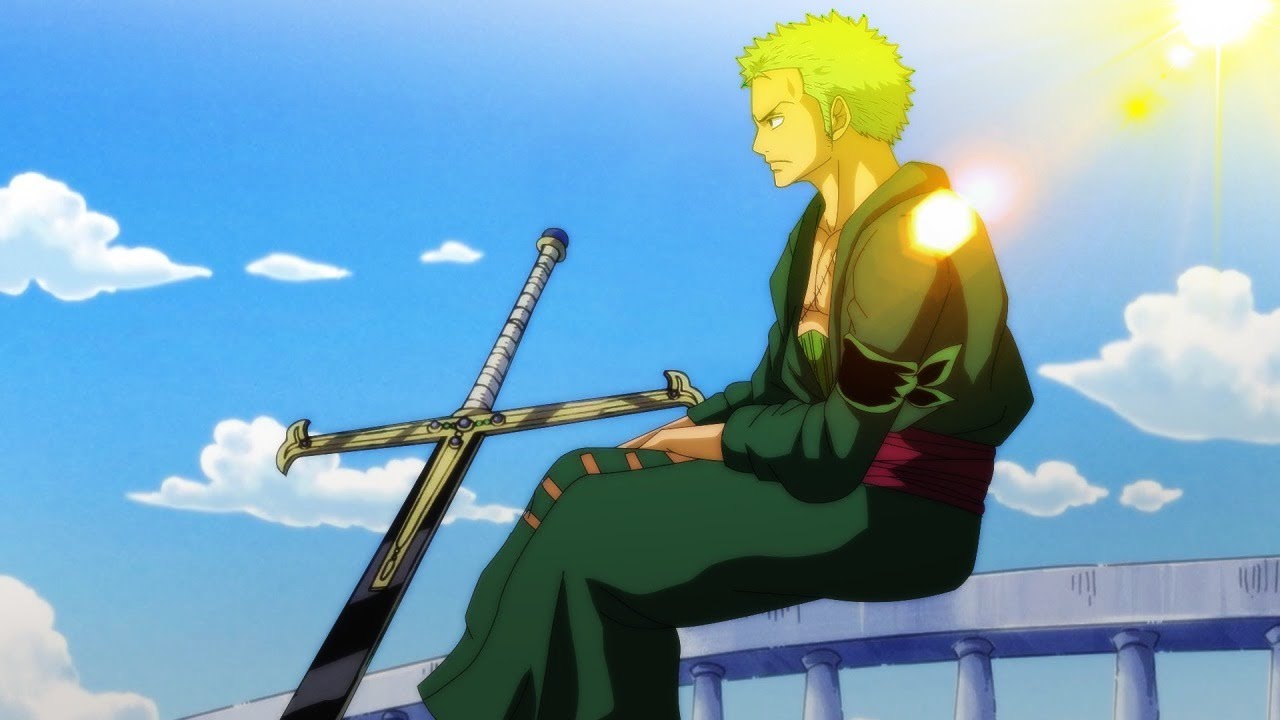 ZORO RECEIVES MIHAWK'S SWORD! Zoro defeats Mihawk and wins Yoru - One ...