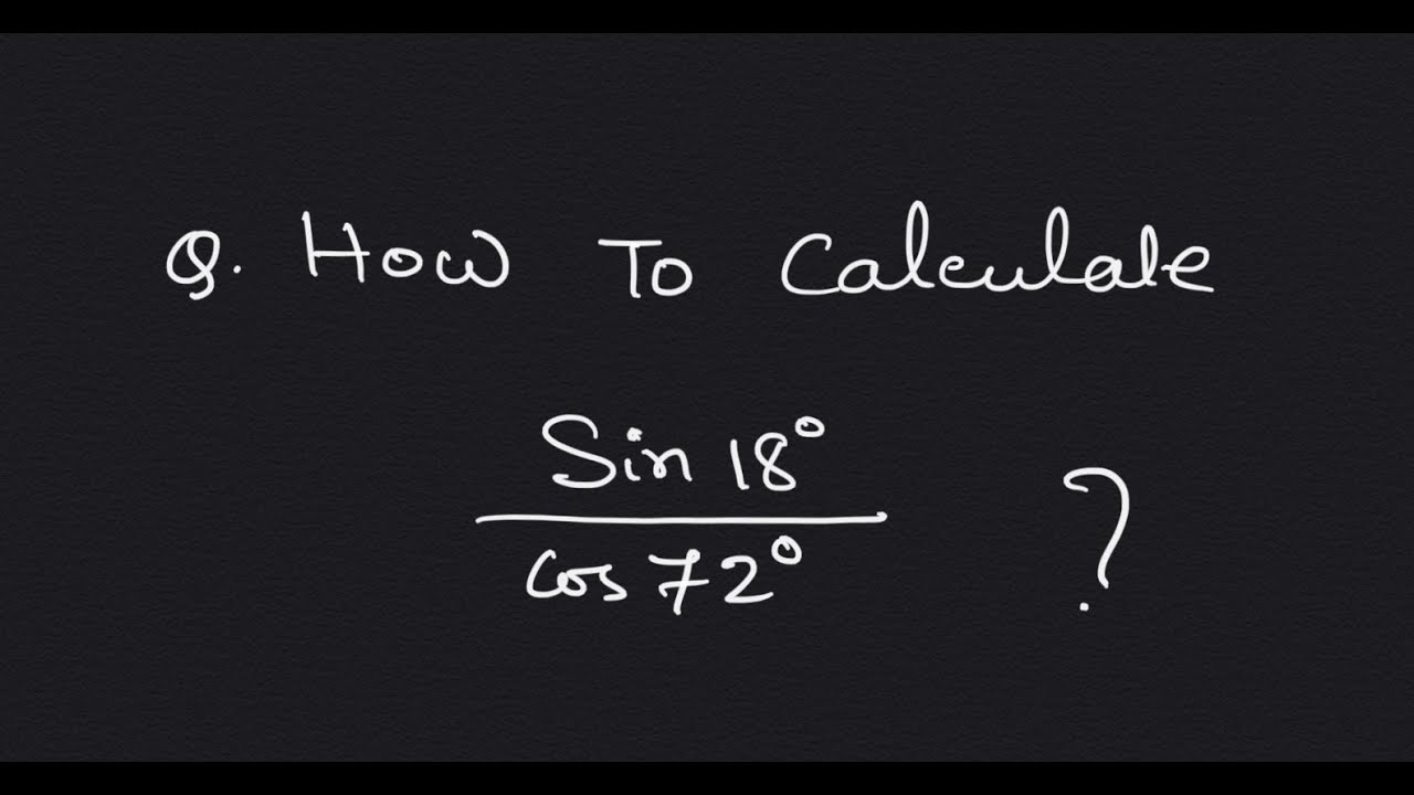 Trigonometric Complementary Angle Problem 04 Youtube 8335