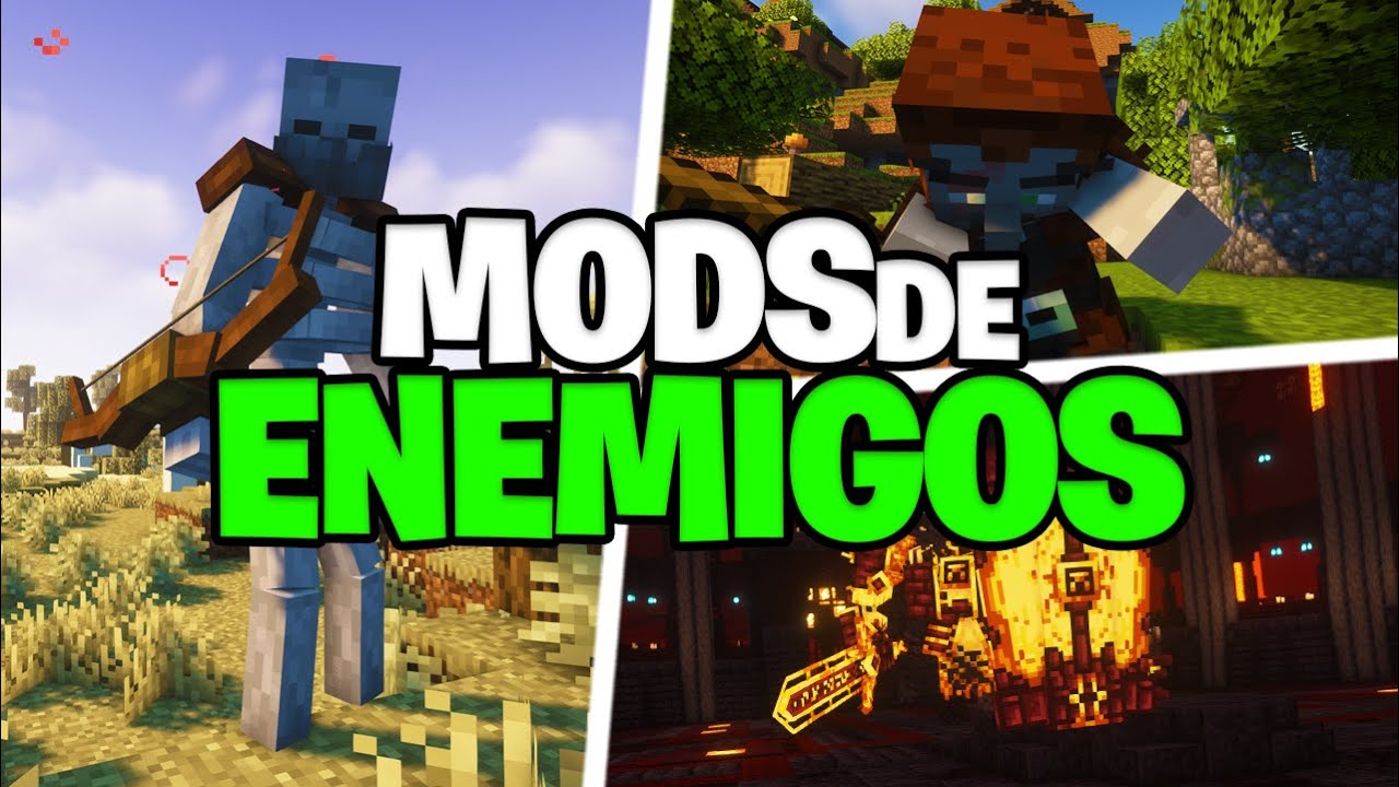 MEJORES MODS de ENEMIGOS para Minecraft 1.20.1 | PACK de MODS de ...
