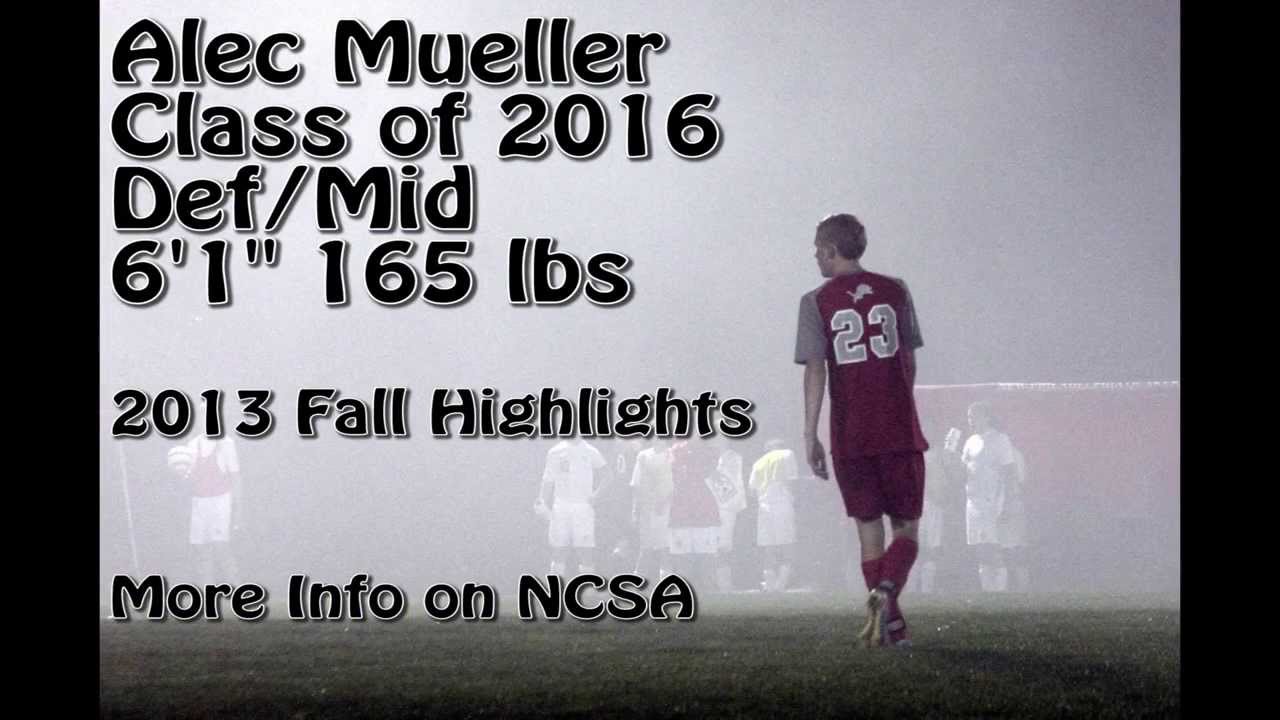 Alec Mueller Fall 2013 Soccer Class of 2016 - YouTube