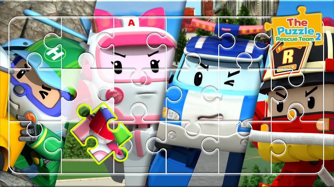 Puzzle Rescue Team2 Full Episodes 03│POLI Game│01 - 05│Game for Kids ...