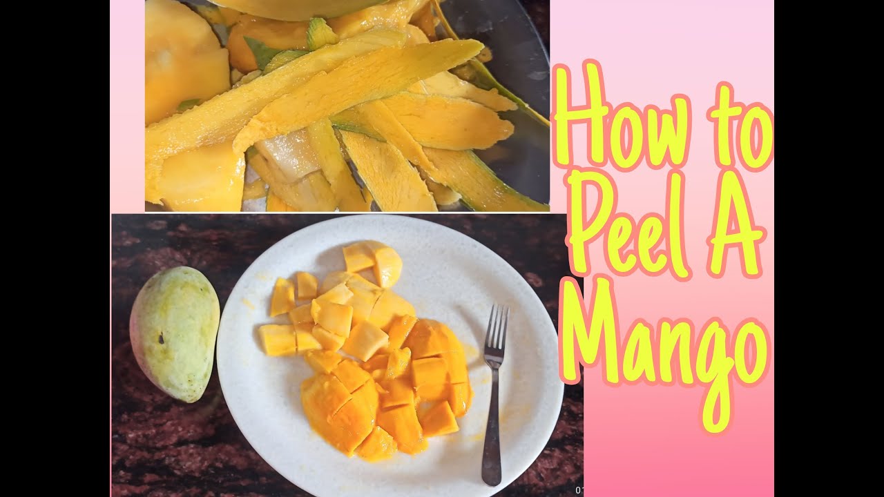 How to peel a Mango।।How to Cut Mango।।How to Peel Mango in a Second ...