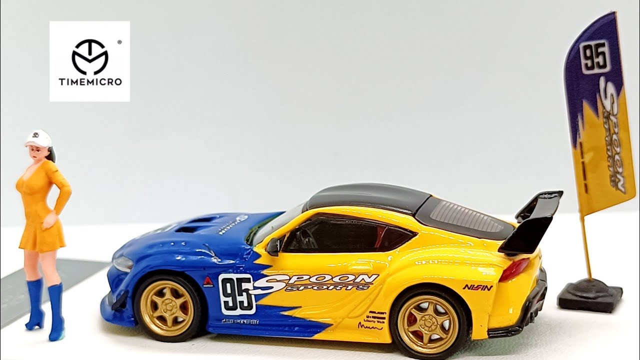 Unboxing Diecast Review 1/64 Toyota Supra Spoon | Time Micro | gu yosh ...