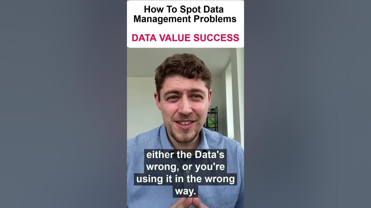 How To Spot Data Management Problems - YouTube