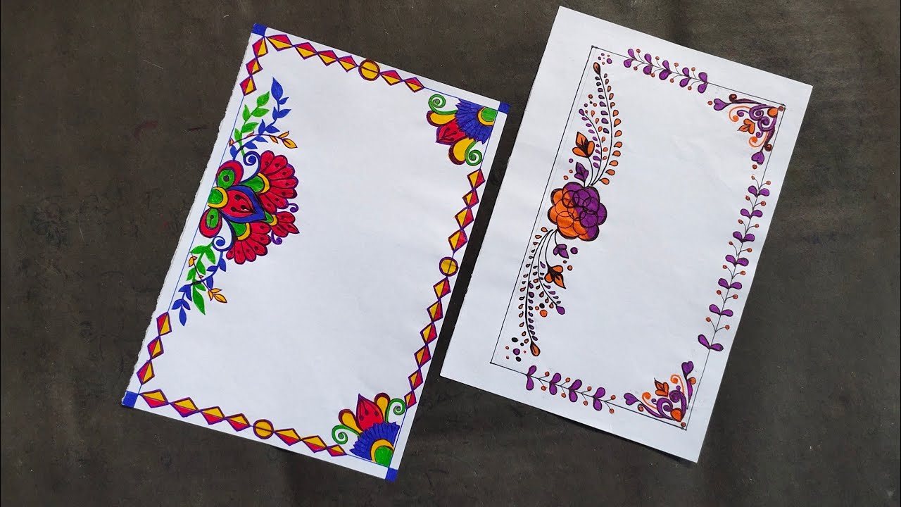 Project work drawing / Project khata design/ project khata naksha ...