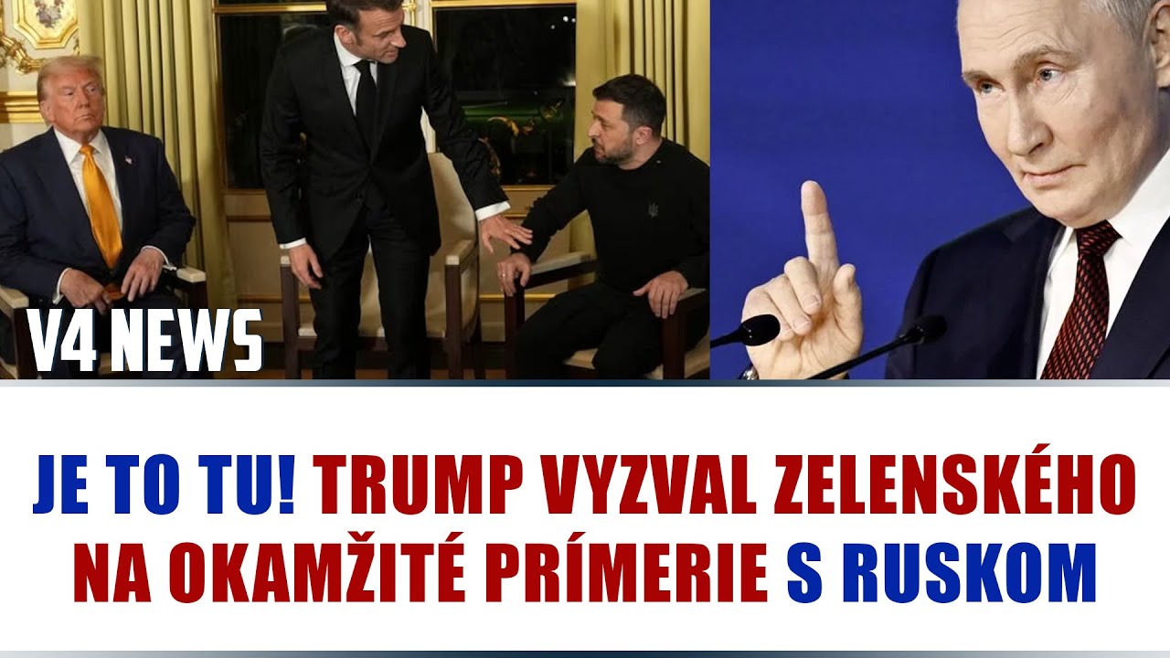 JE TO TU! TRUMP VYZVAL ZELENSKÉHO NA OKAMŽITÉ PRÍMERIE S RUSKOM - YouTube