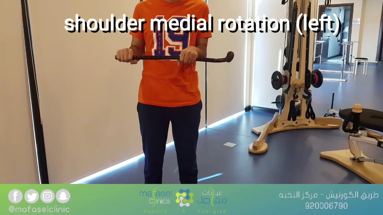 shoulder medial rotation exercise mafasel clinics mafaselSHOULDER011 ...
