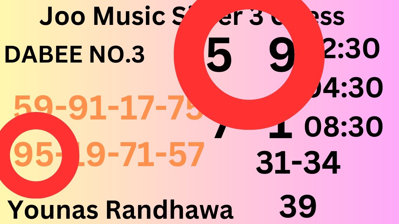 joo music silver 3 result today,08/03/2024,Joo Music Silver 3 Guess ...