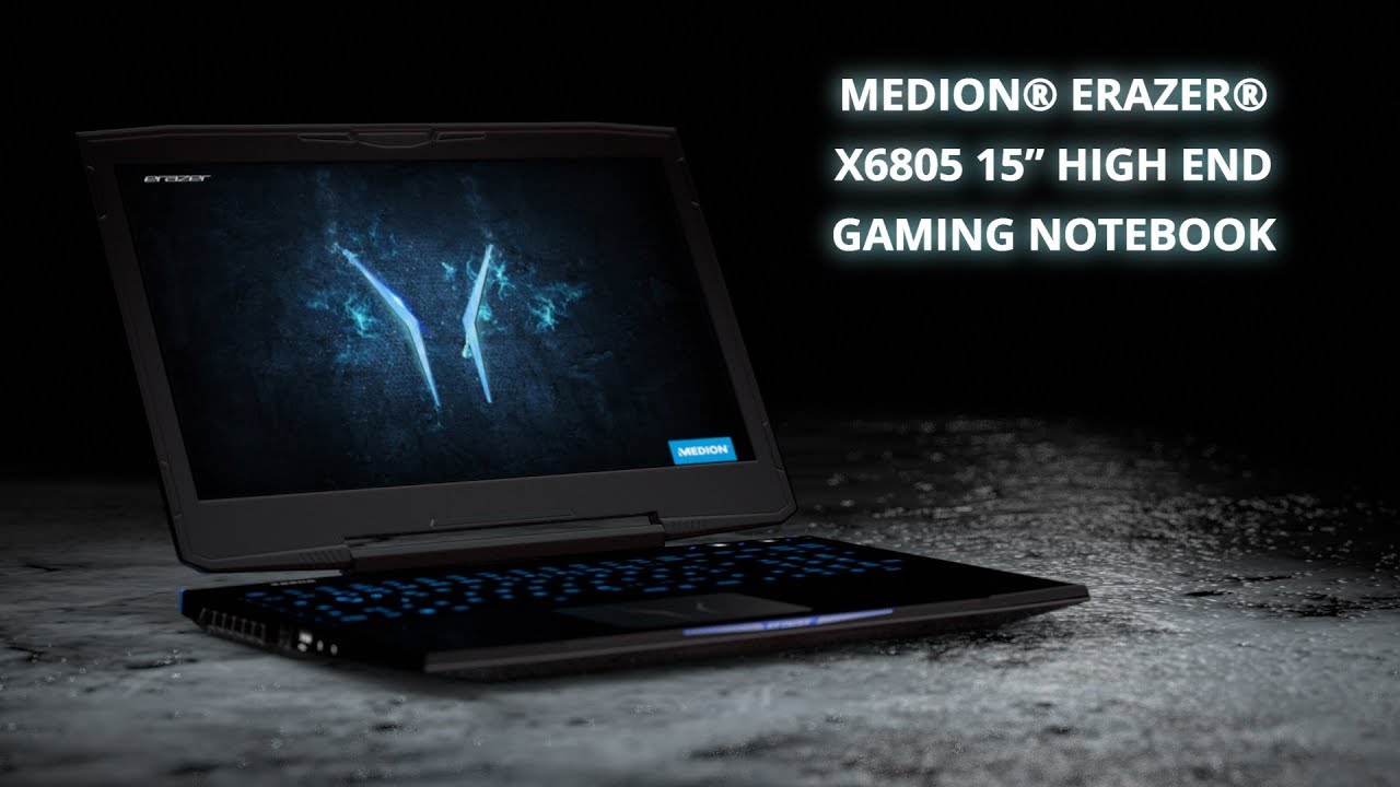 MEDION® ERAZER® X6805 15" High-End Notebook - YouTube