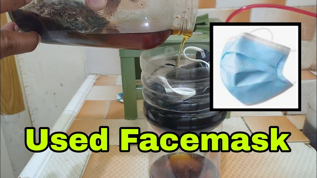 Paano mag sala ng mantika para sa Kalan natin. Lumang Facemask ang ...