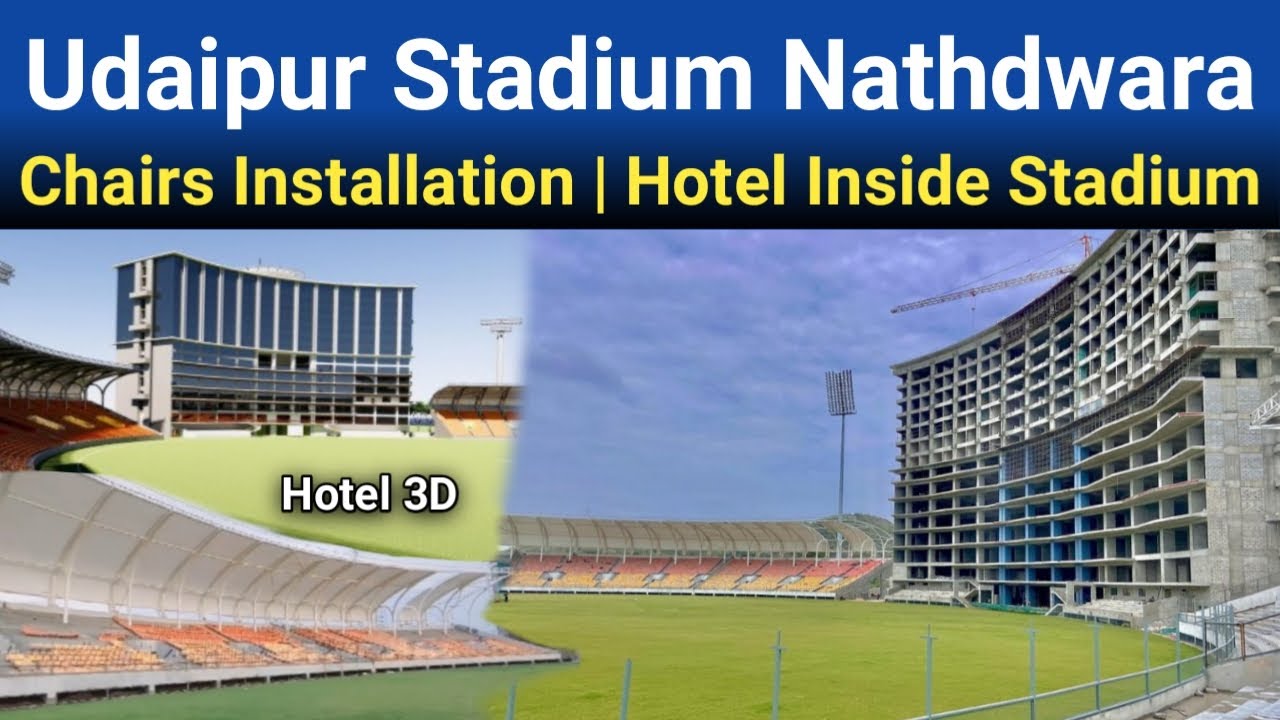 Udaipur Cricket Stadium Nathdwara Chairs Installation | 1st Stadium ...