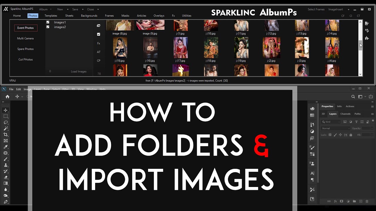 Photoshop Album Designing Software AlbumPS Demo | Add Folders and ...