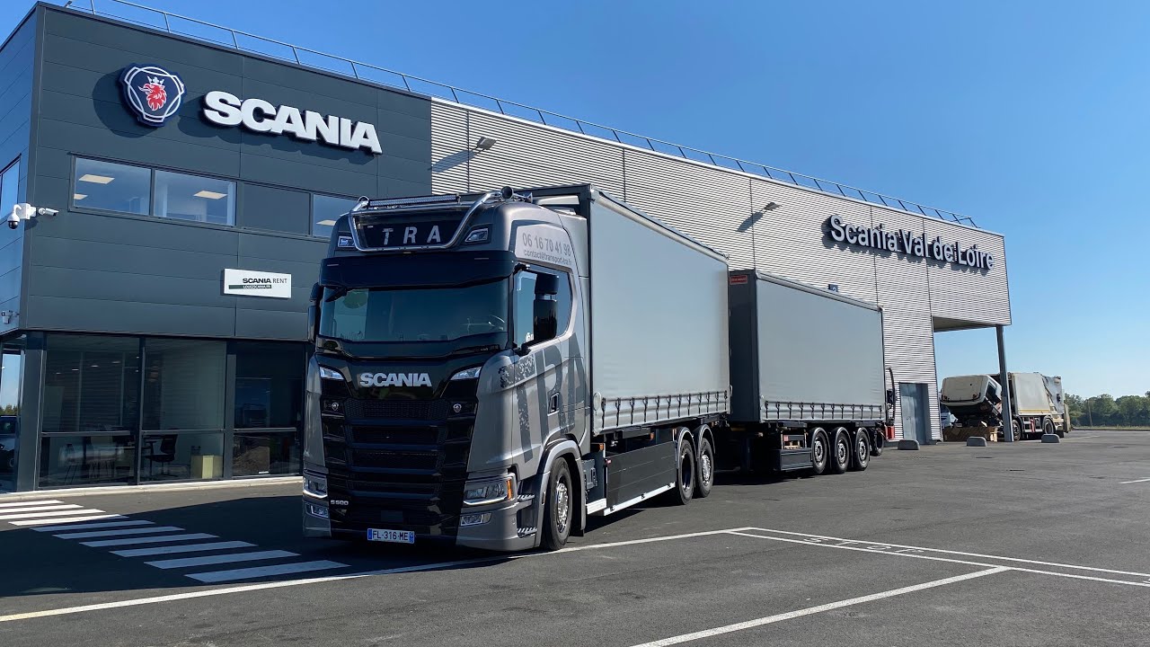 SCANIA S500 🚛💨 - CAMION-REMORQUE - TRANSPORT T.R.A - YouTube