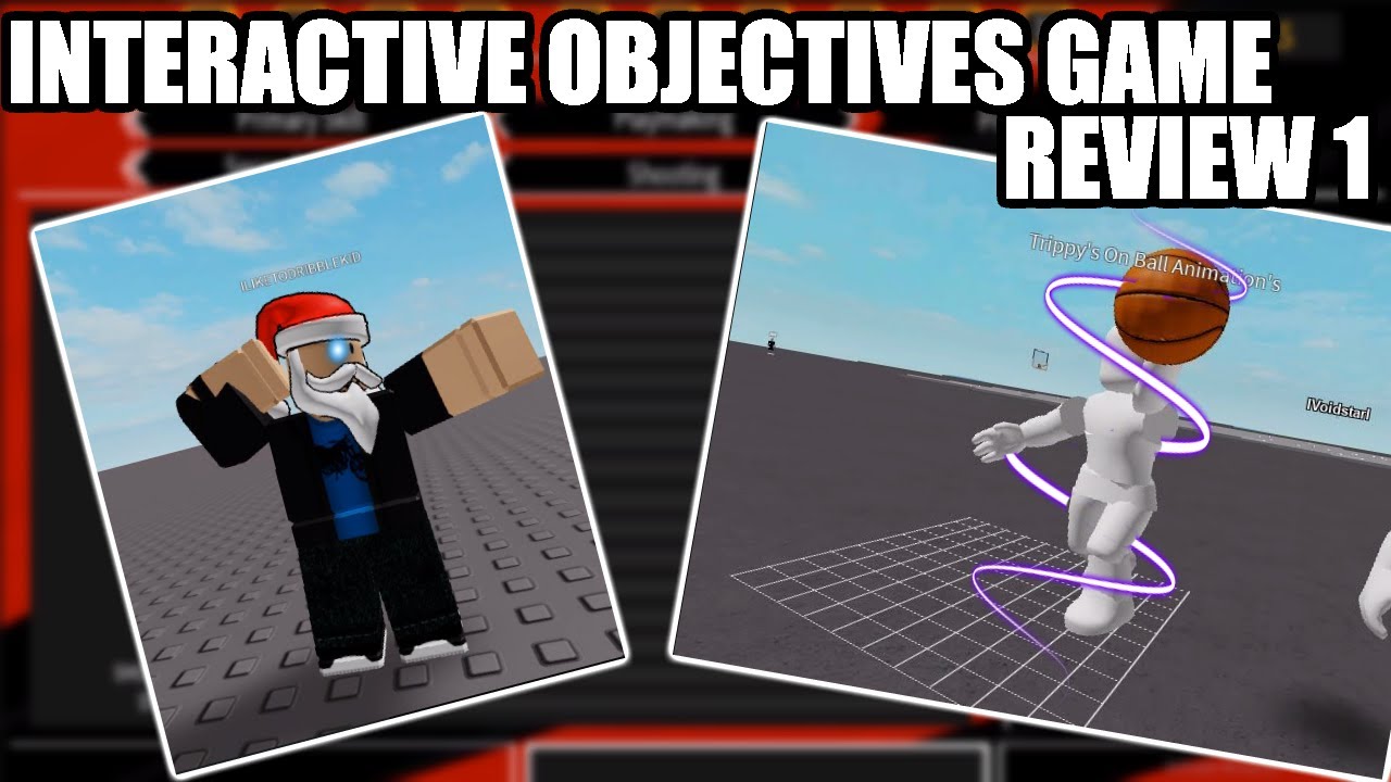 INTERACTIVE OBJECTIVES ROBLOX BASKETBALL GAME REVIEW 1 - YouTube