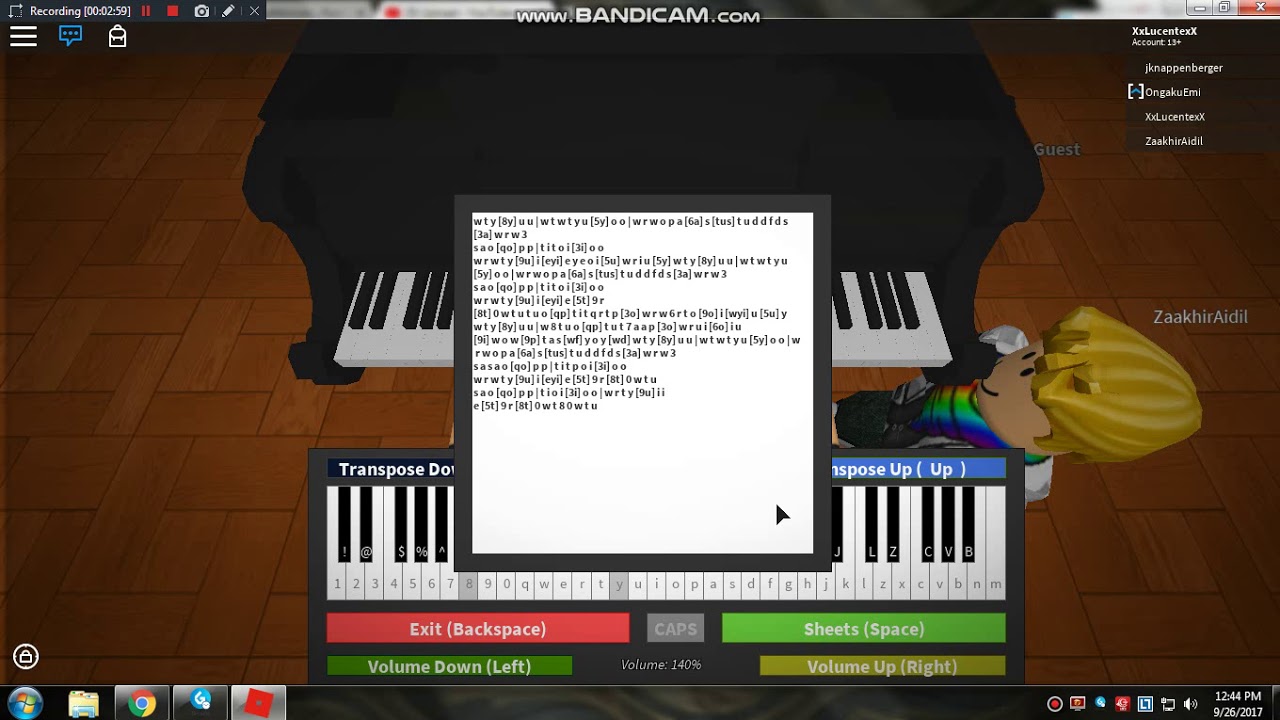 Roblox Playing Piano Keyboard Kiss in Rain - YouTube