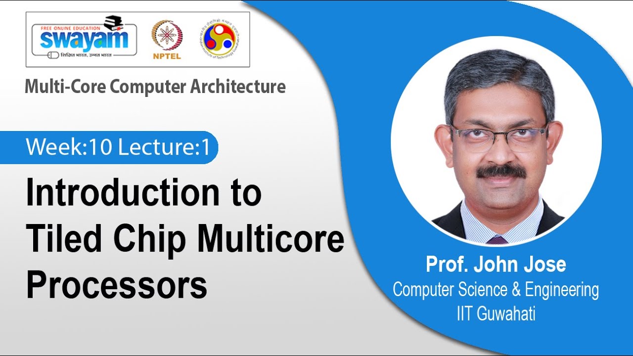 Lec 36 Introduction To Tiled Chip Multicore Processors Youtube