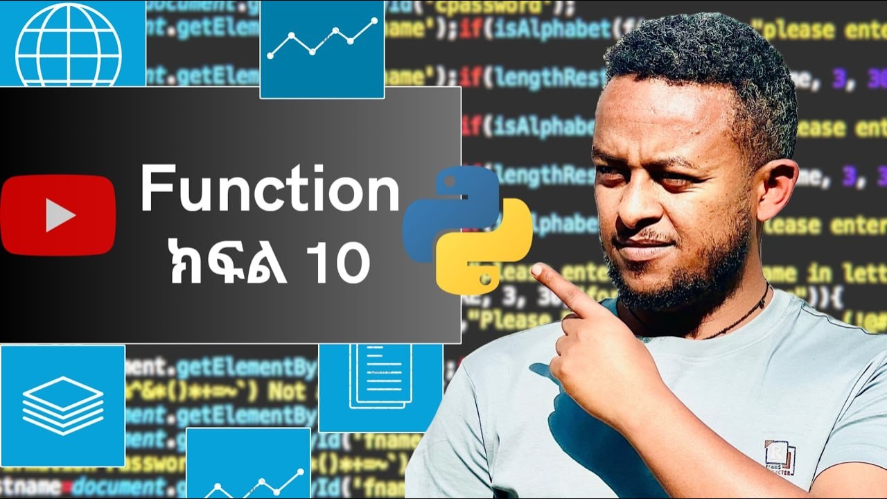 ለጀማርዎች python ስልጠና python tutorial part 30 SE 01 E 30 || Python ...