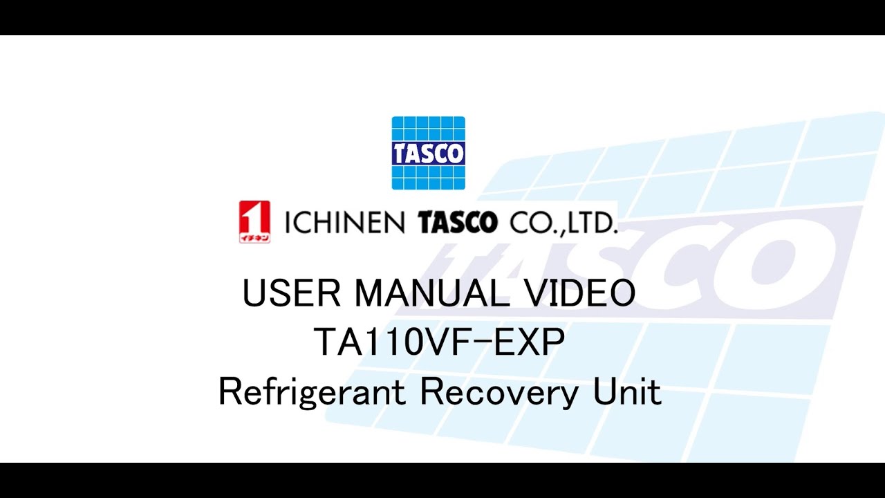 TASCO Recovery Unit TA110VF-EXP - YouTube