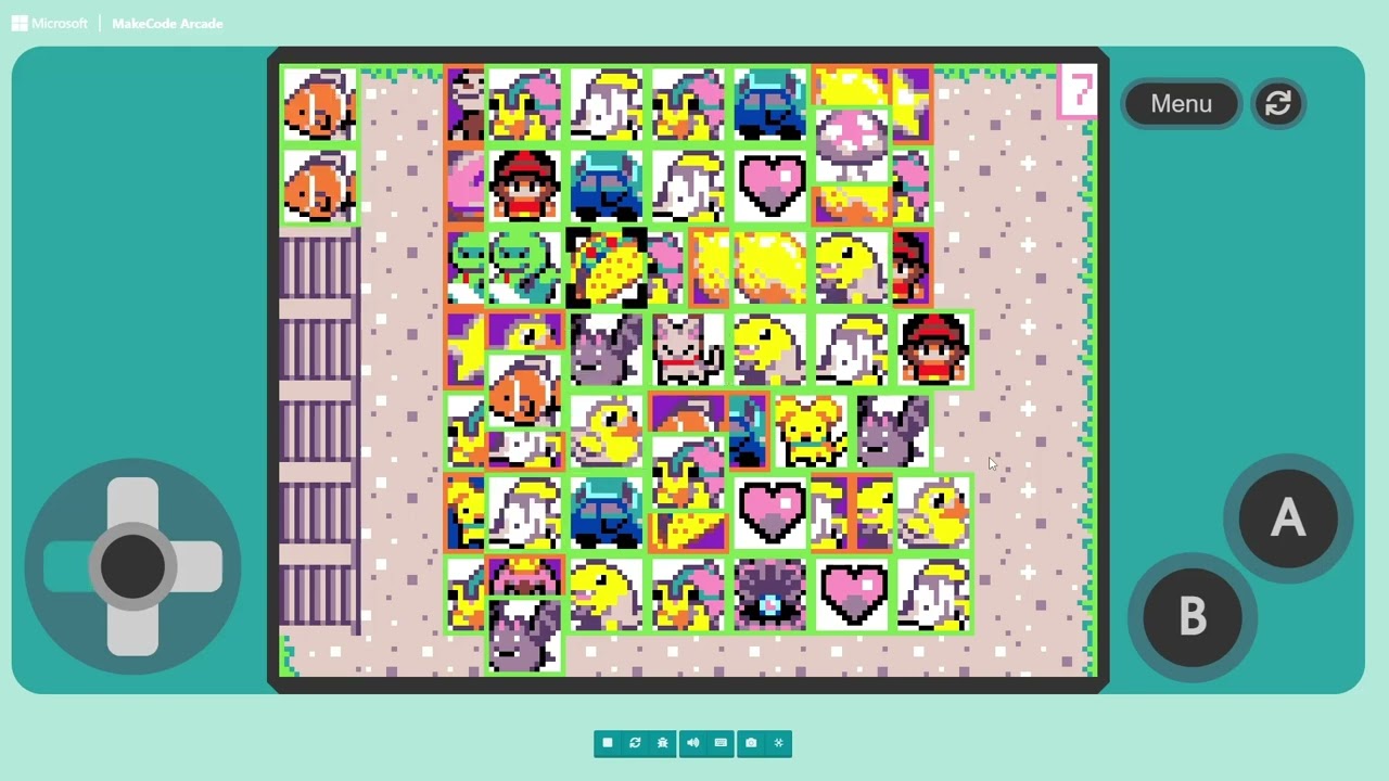 I made a little game with makecode arcade that runs on our thinkbox ...