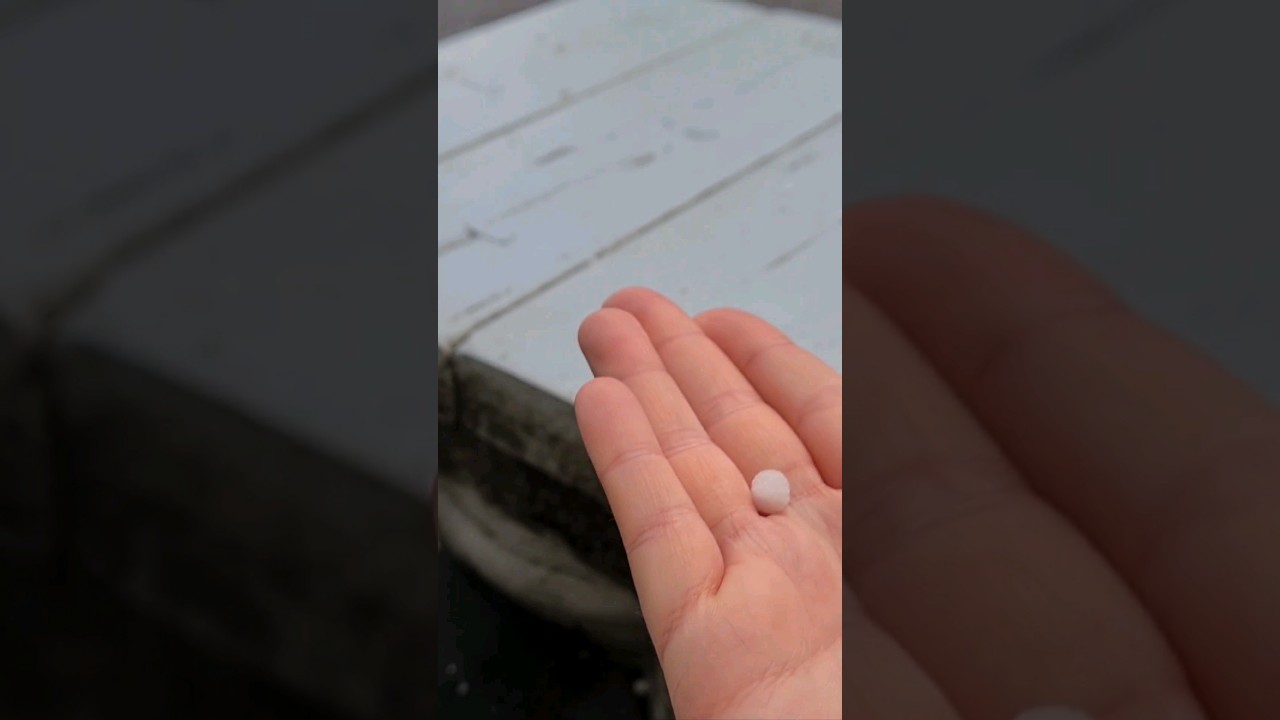 Hail showers #youtubeshorts #shorts #hail #showers #weather #uk # ...