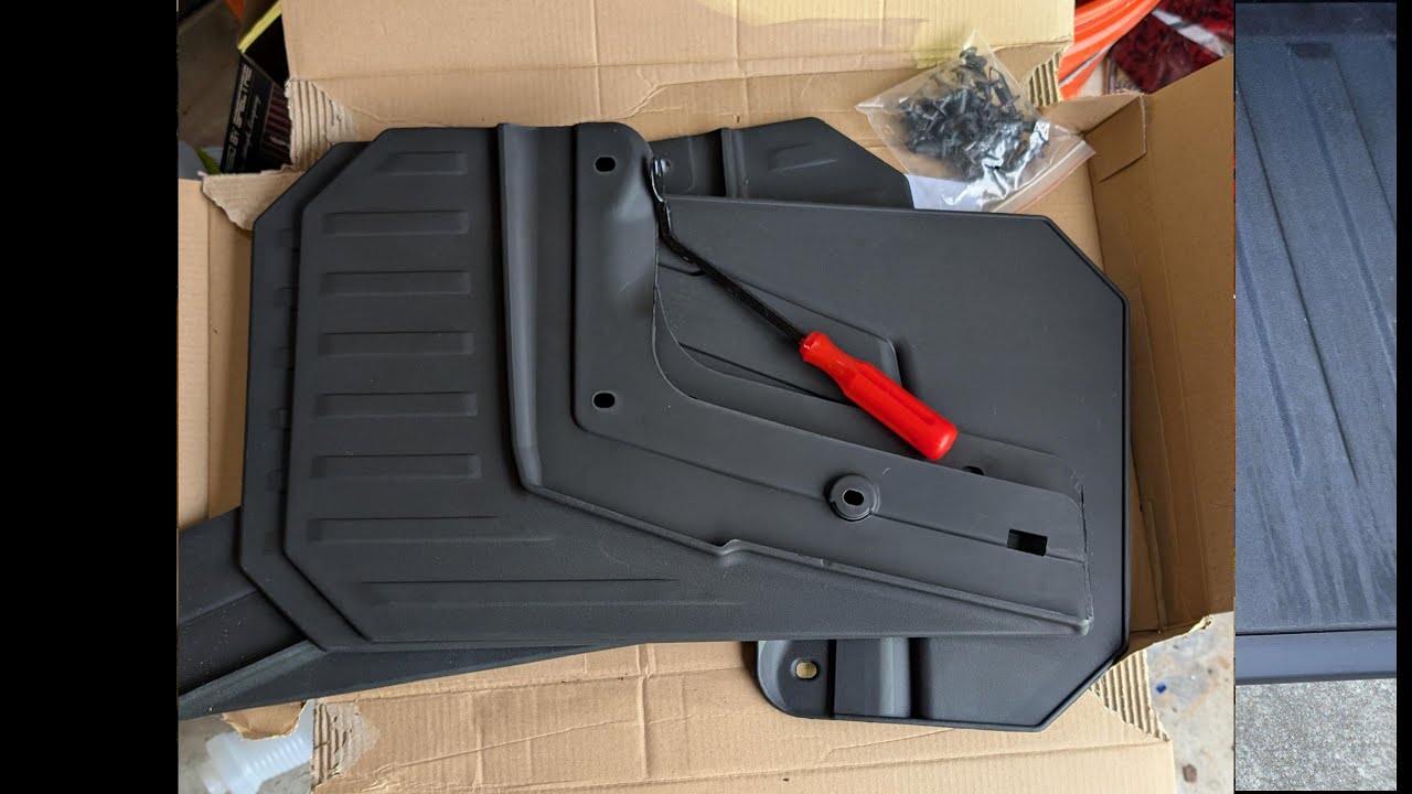Muslogy Rally Style Mud Flaps Tesla Cybertruck - YouTube