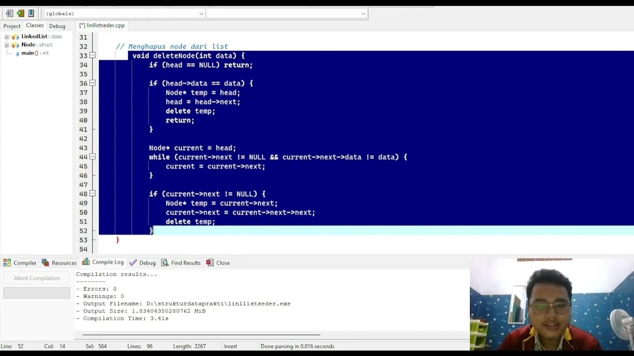 Implementasi Program Single Linked List - Struktur Data - YouTube