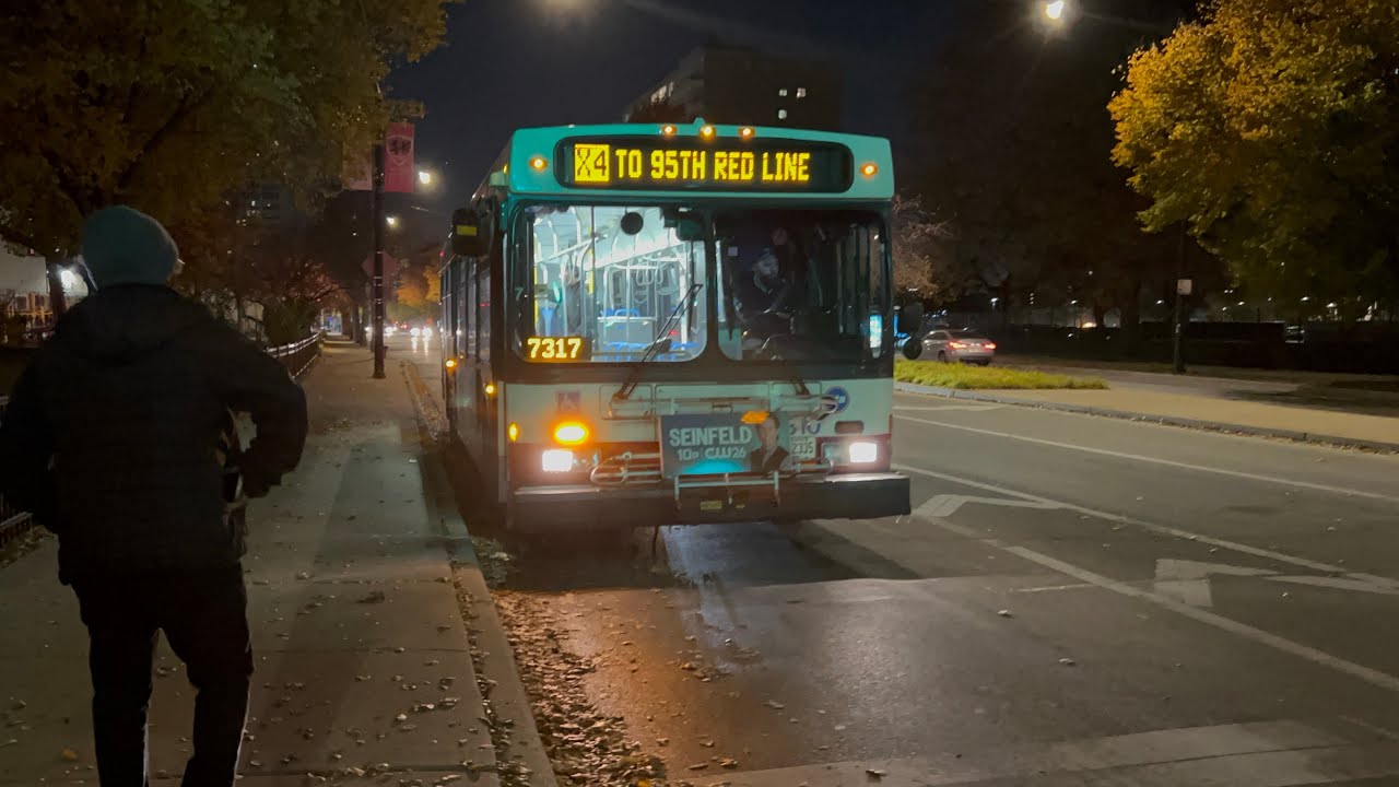 CTA Bus Ride On Route X4 Cottage Grove Express From 35th To 53rd CTA ...