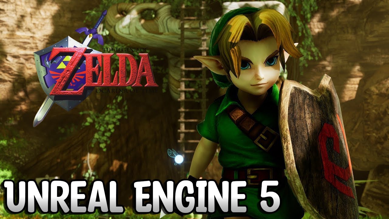 Zelda Ocarina of Time in Unreal Engine 5 - Der Kokiri Wald | Von ...