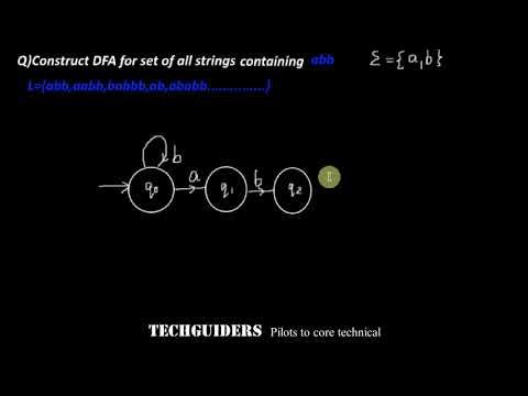 DFA Example|TOC|Tutorial9|Strings containing a substring - YouTube